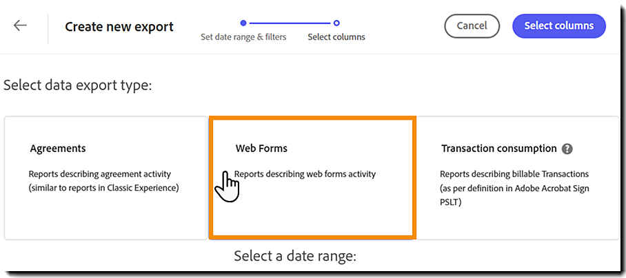 Web form data export Web form data export